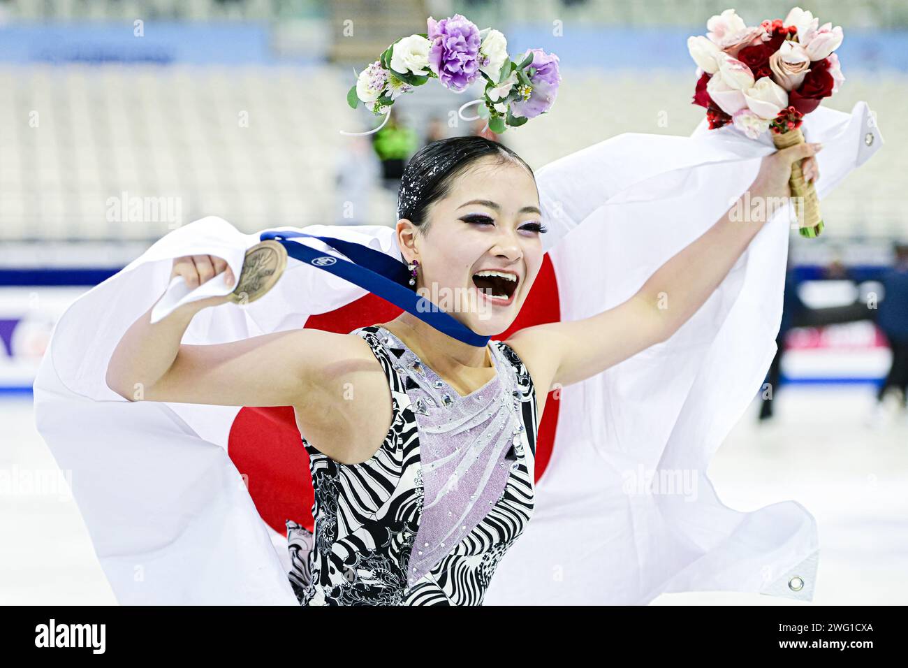 Women Awards, Rinka WATANABE (JPN) third place, during Victory Ceremony ...
