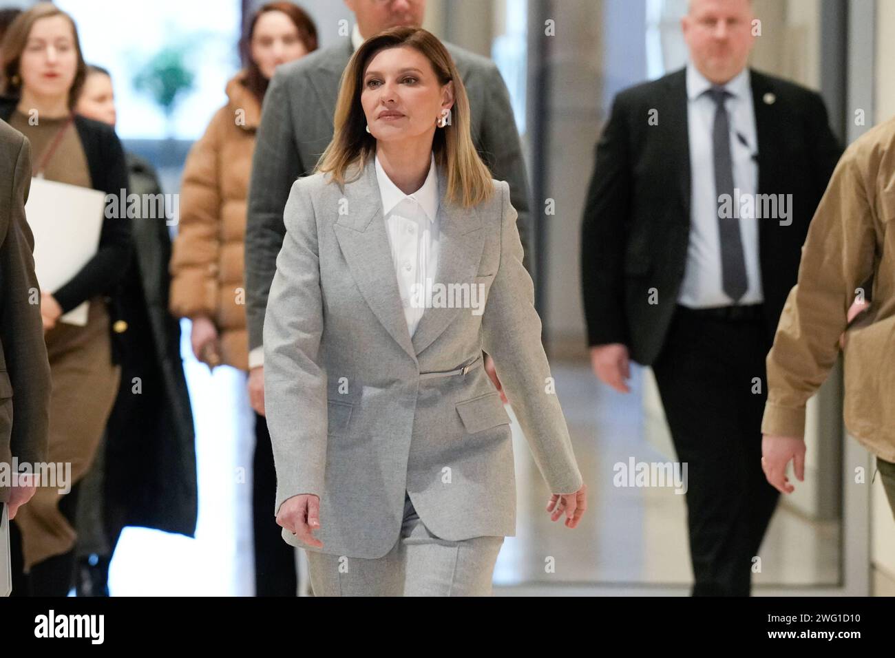 Empfang von Olena Selenka durch Bundestagspraesidentin Bas Olena ...