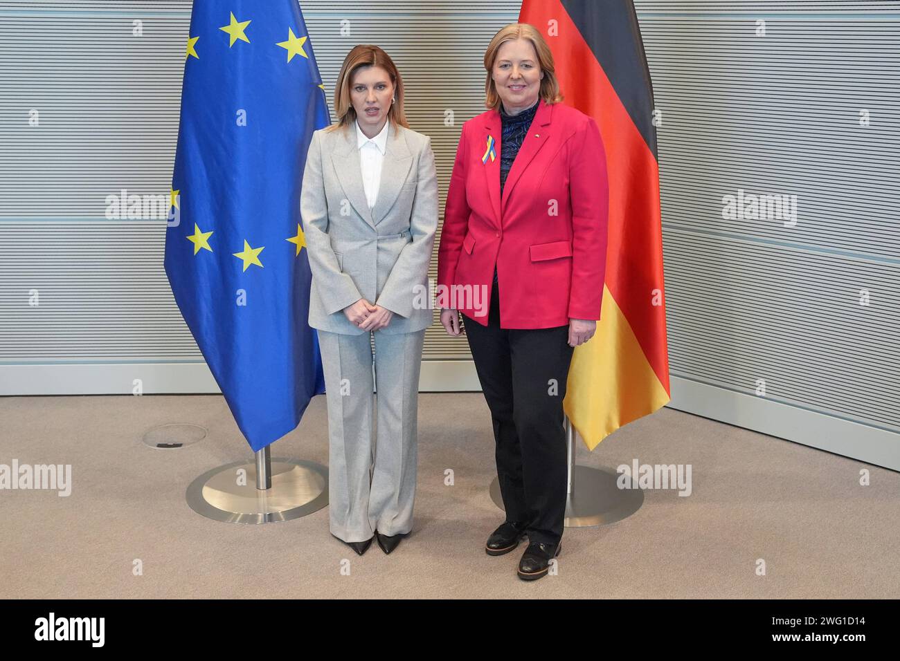 Empfang von Olena Selenka durch Bundestagspraesidentin Bas Olena ...