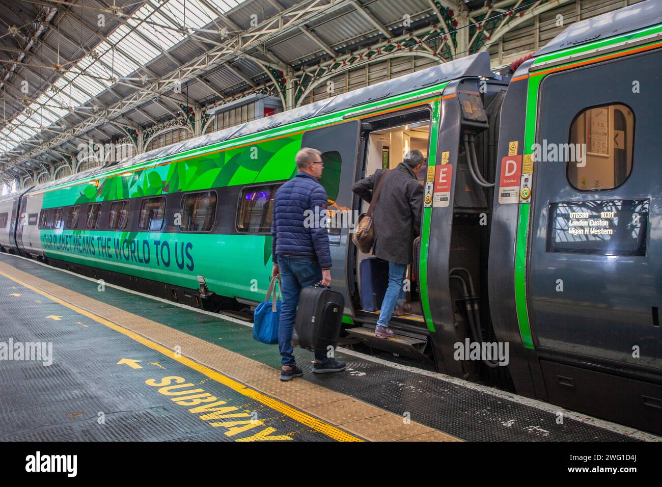 Vinyl Wrap Climate train slogans Avanti West Coast, Alstrom and Angel ...