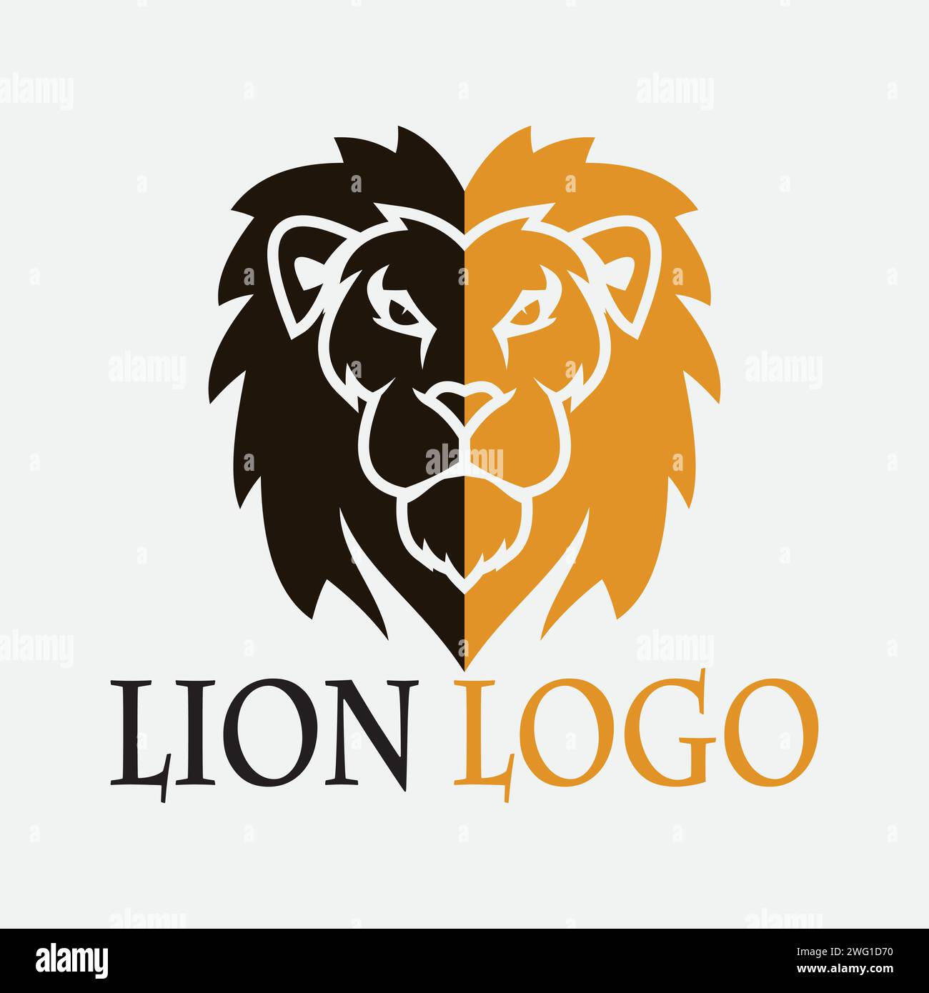 Lion vector logo concept illustration Stock Vector Image & Art - Alamy