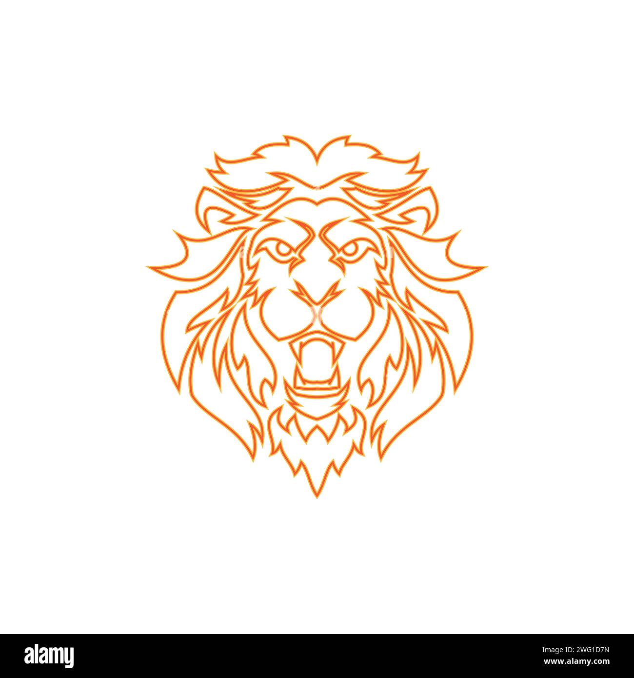 Lion vector logo concept illustration Stock Vector Image & Art - Alamy