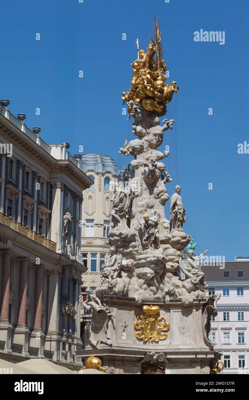 Plague Column in Center Vienna Austria Stock Photo - Alamy