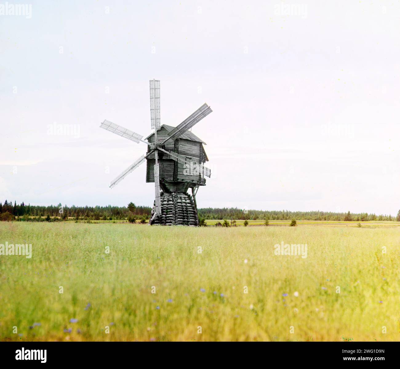 Windmill [Russian Empire], 1909 Stock Photo - Alamy
