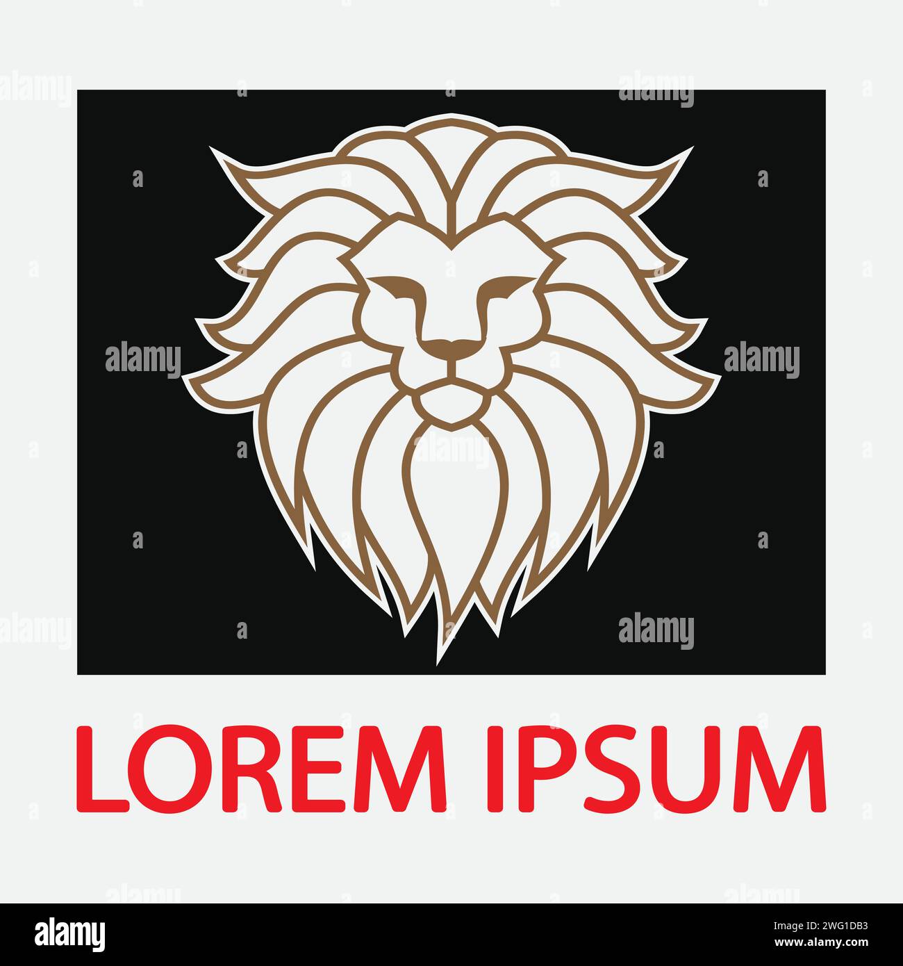 Lion vector logo concept illustration Stock Vector Image & Art - Alamy