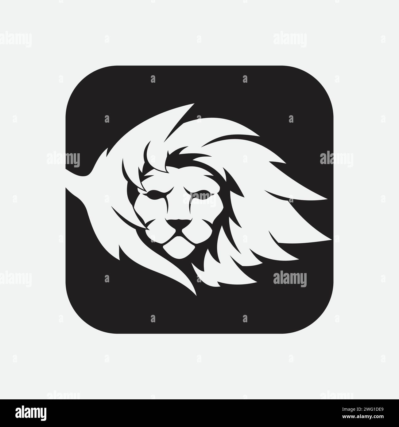 Lion vector logo concept illustration Stock Vector Image & Art - Alamy