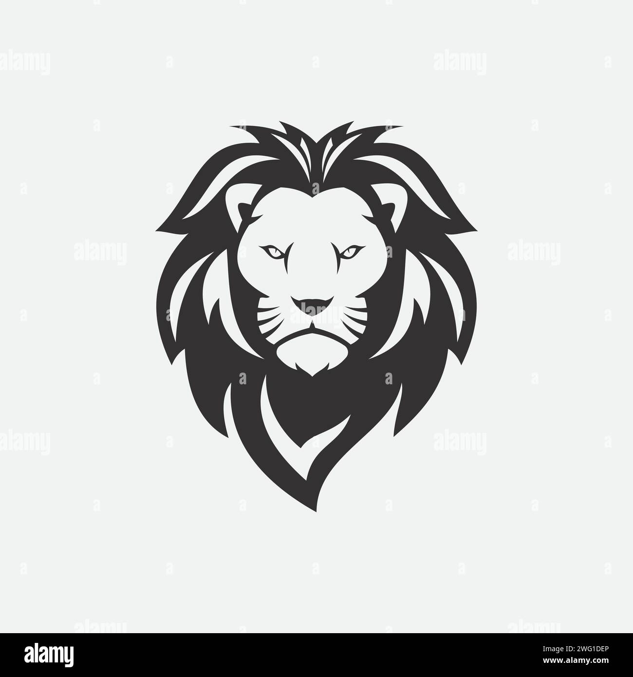 Lion vector logo concept illustration Stock Vector Image & Art - Alamy