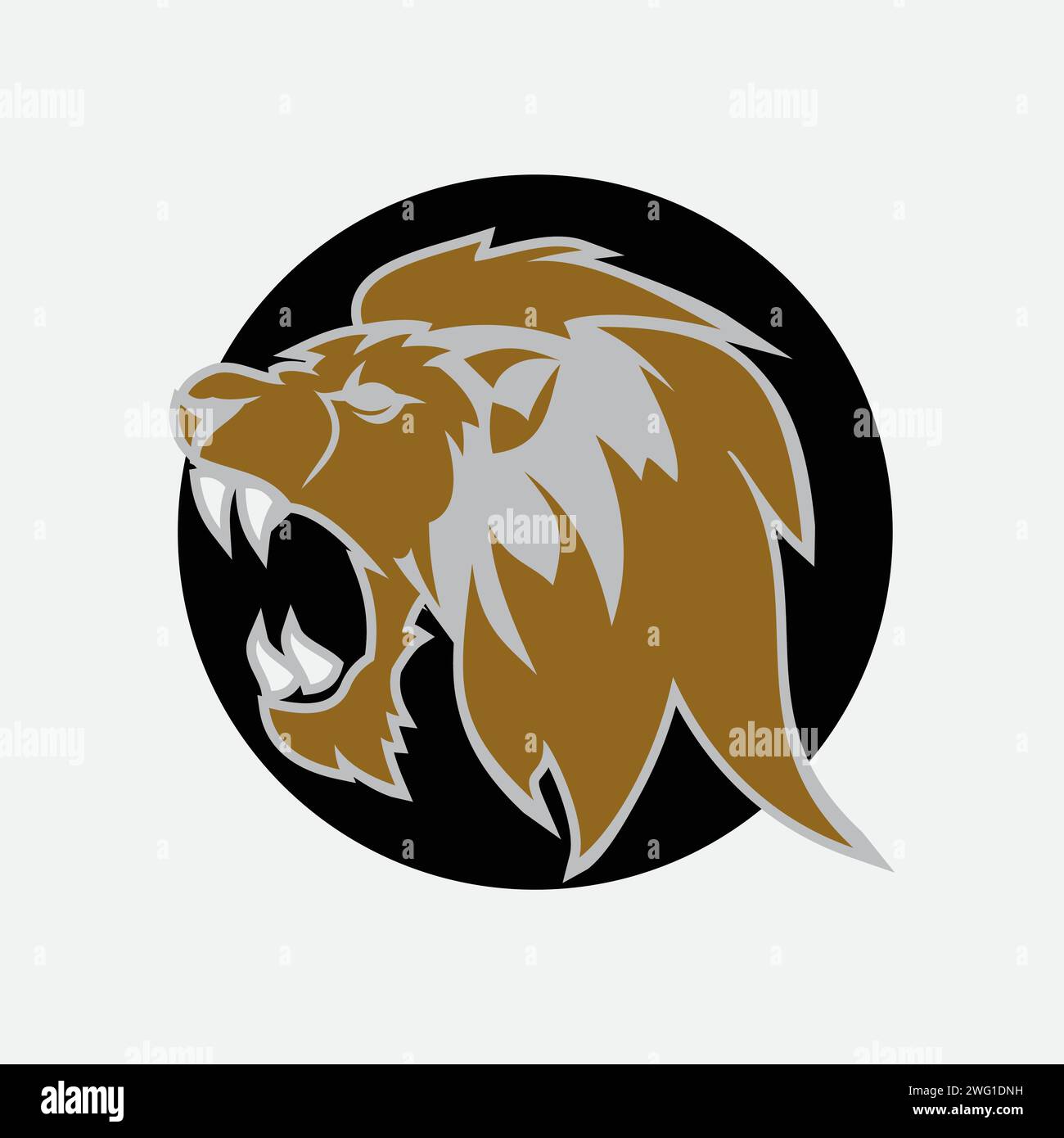 Lion vector logo concept illustration Stock Vector Image & Art - Alamy