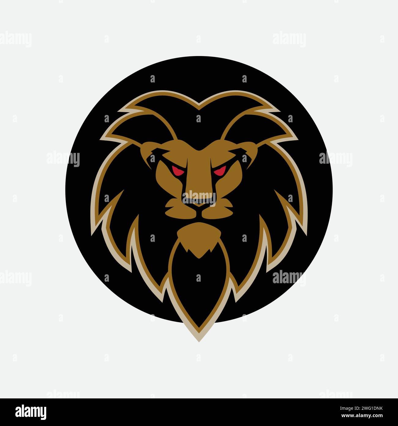 Lion vector logo concept illustration Stock Vector Image & Art - Alamy