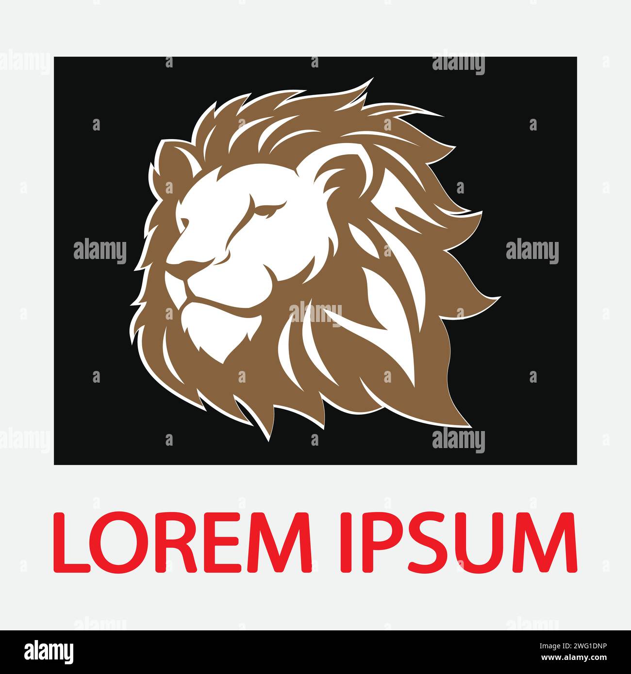 Lion vector logo concept illustration Stock Vector Image & Art - Alamy