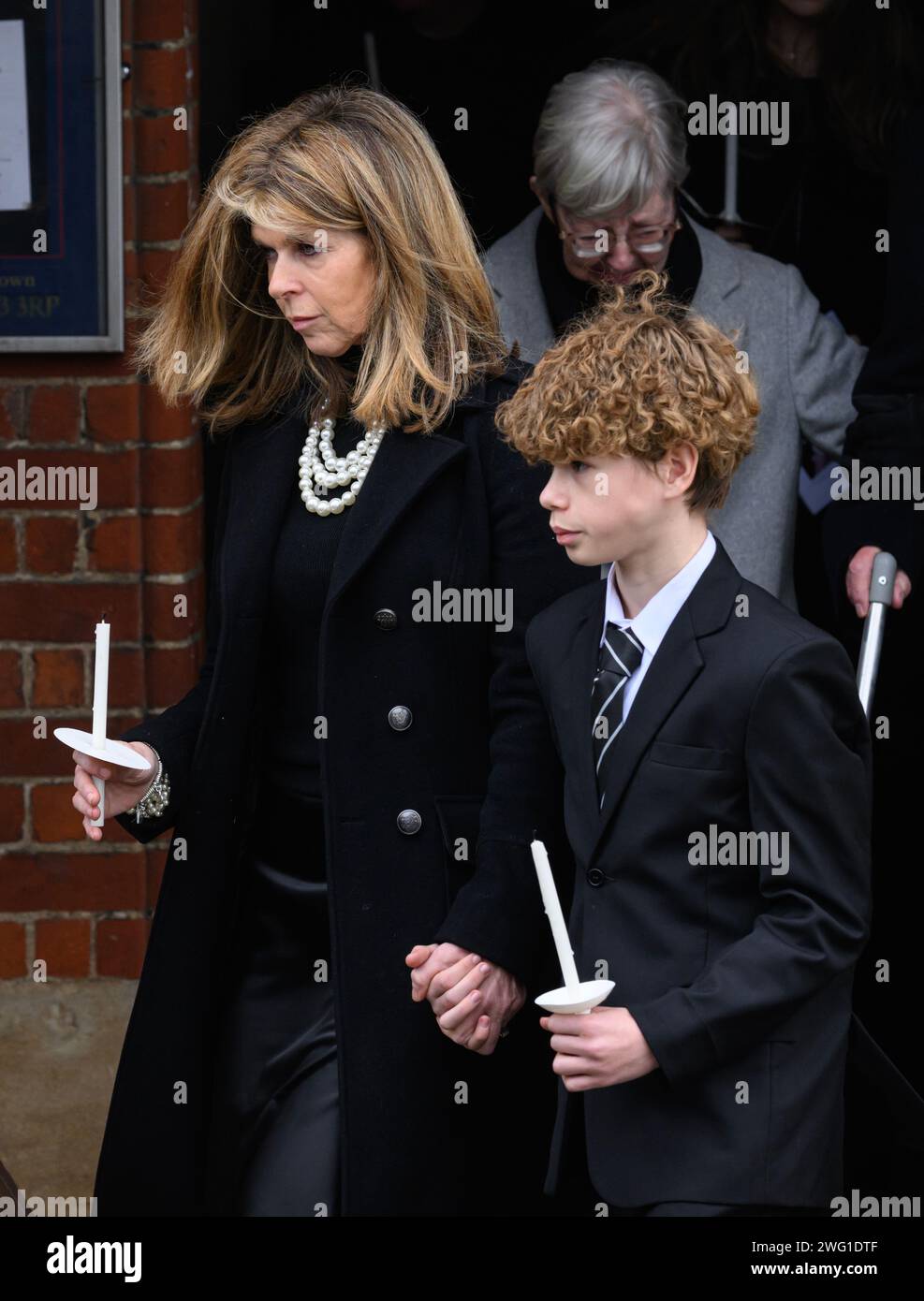 London, UK. February 2nd, 2024. Kate Garraway and son Billy at the ...
