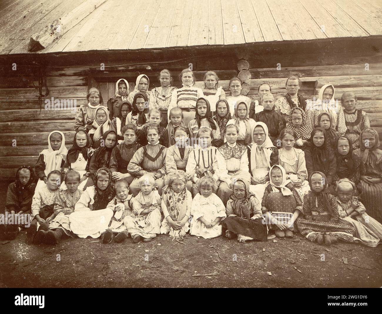 Cossack Girls, 1909. This image is from Tipy kazakov: Sibirskie kazaki ...