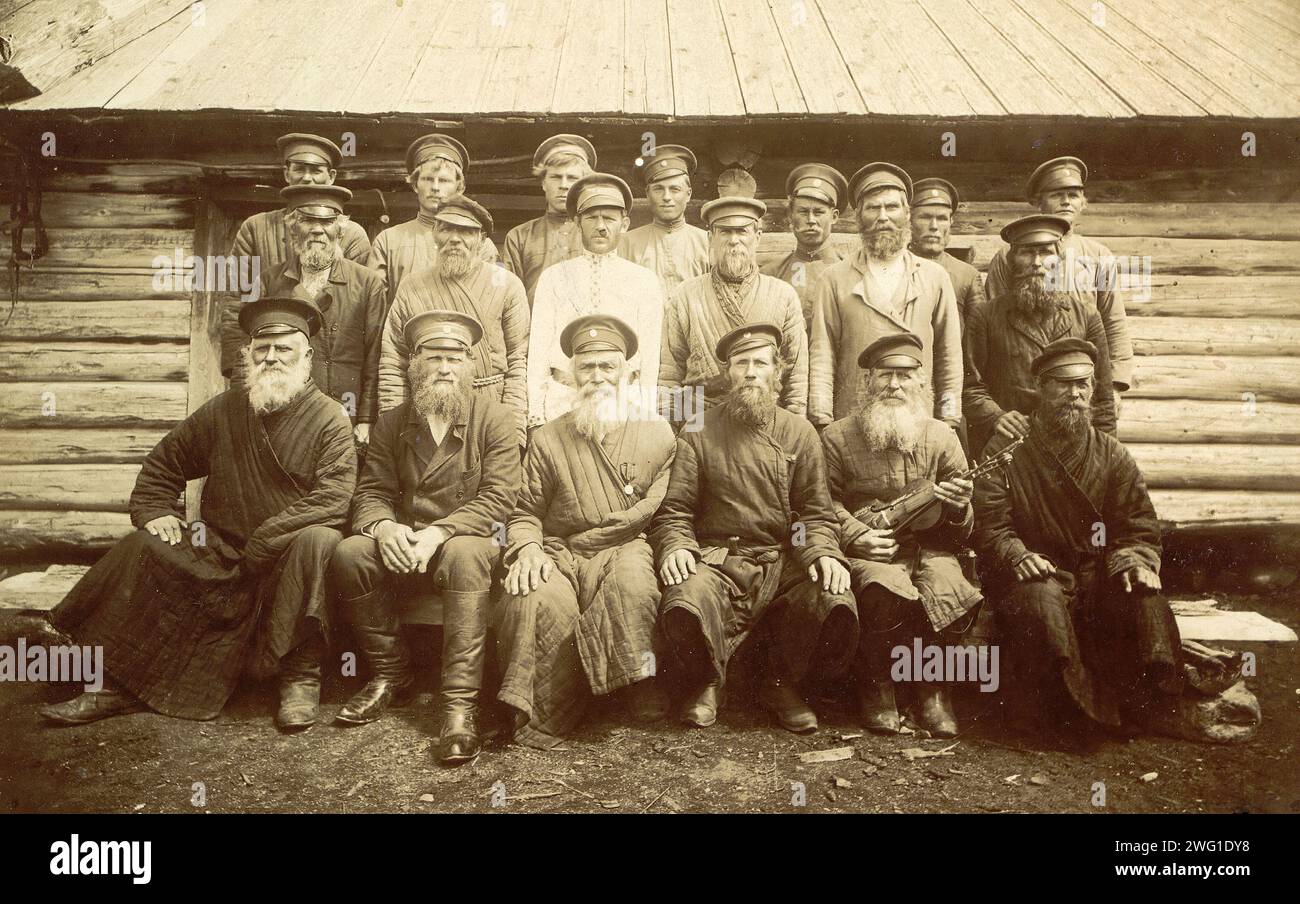 Old Cossacks, 1909. This image is from Tipy kazakov: Sibirskie kazaki ...