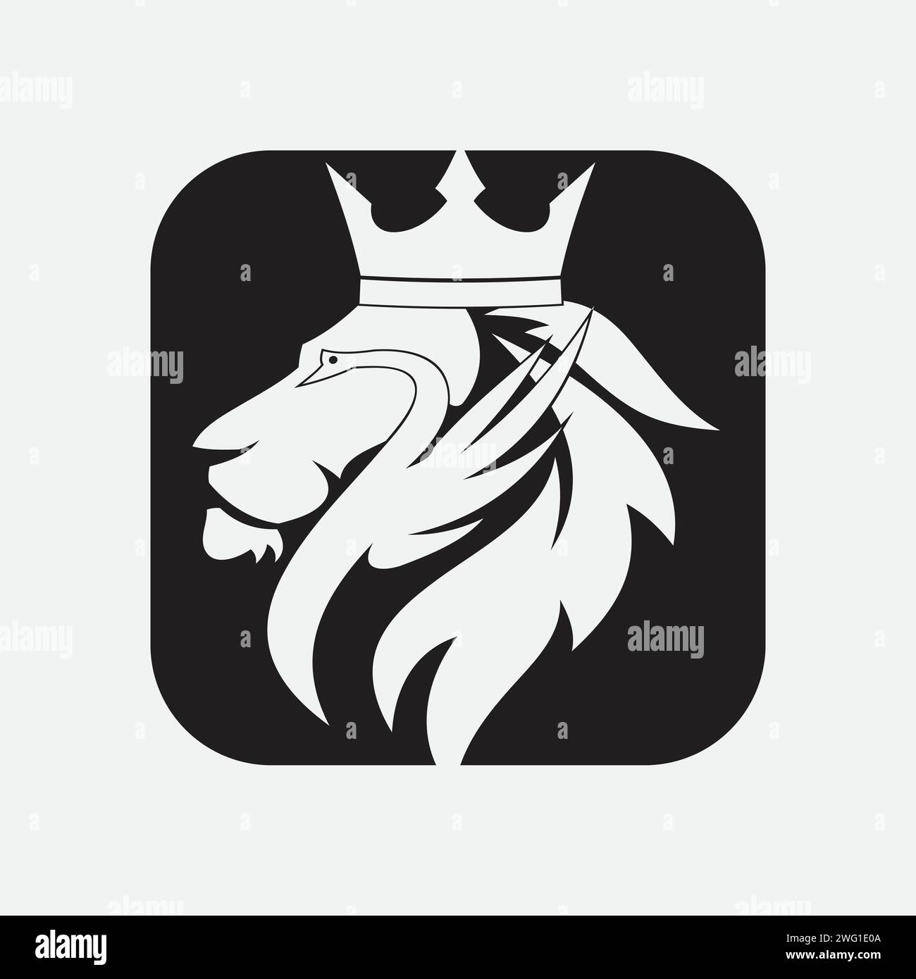 Lion vector logo concept illustration Stock Vector Image & Art - Alamy