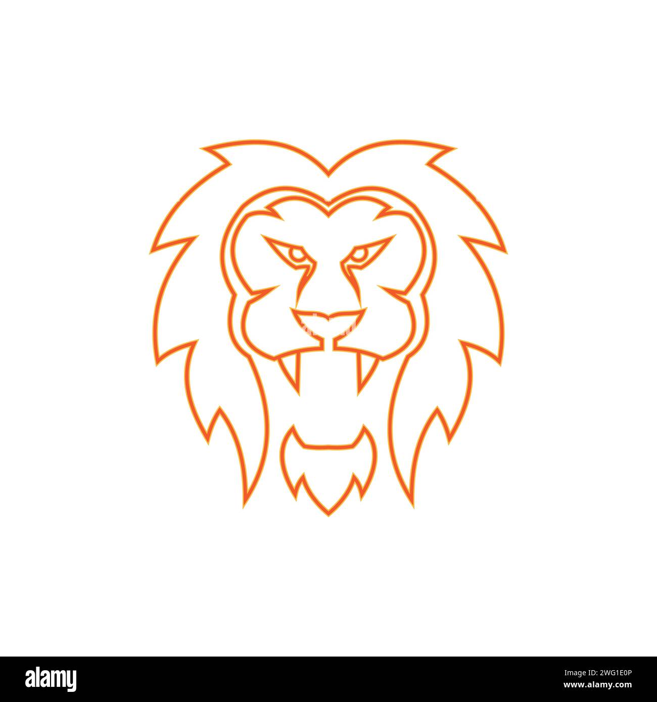 Lion vector logo concept illustration Stock Vector Image & Art - Alamy