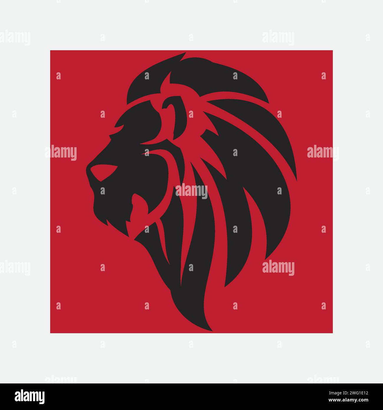 Lion vector logo concept illustration Stock Vector Image & Art - Alamy