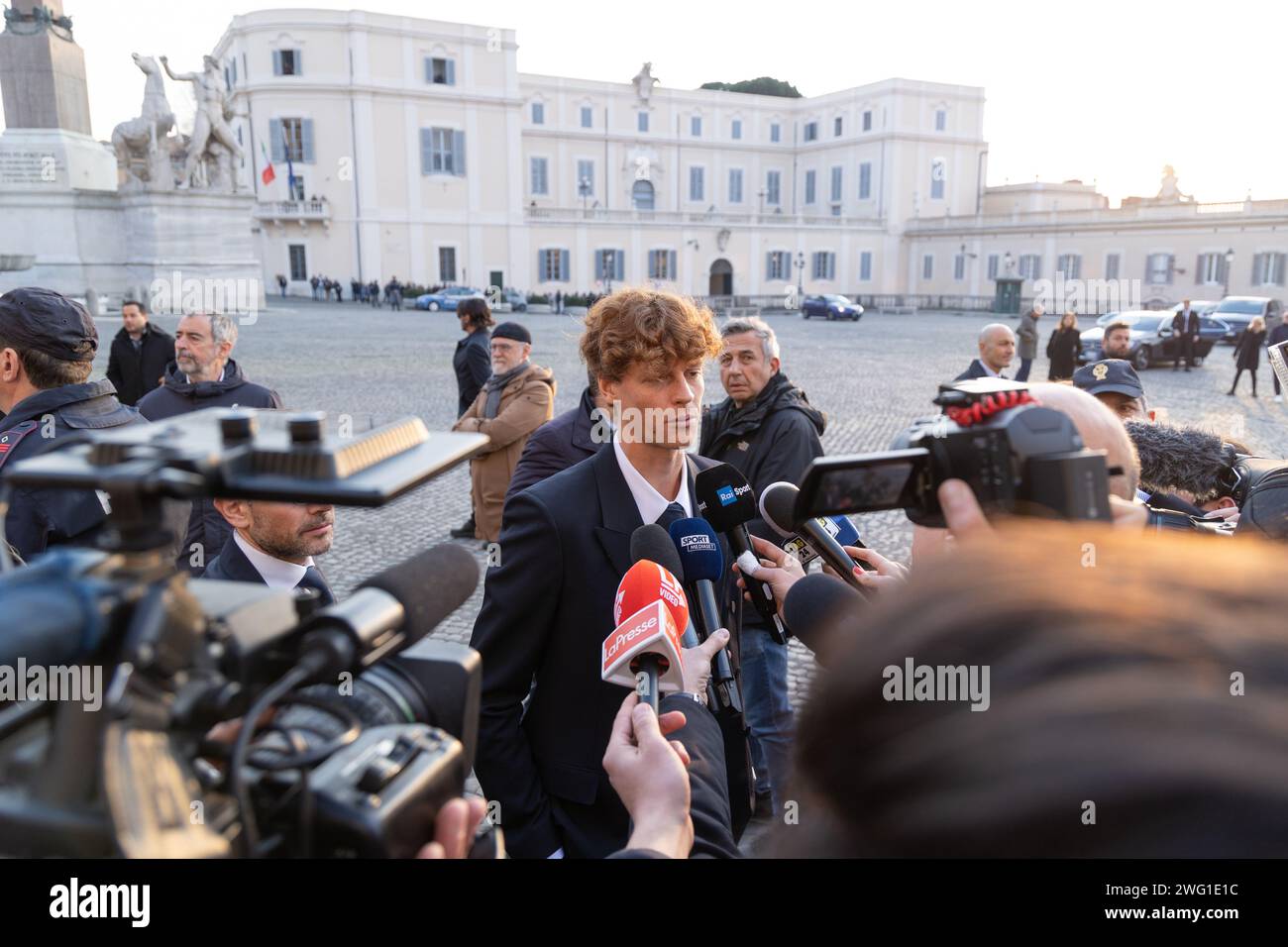 Rome, Italy. 01st Feb, 2024. The Italian tennis player Jannik Sinner ...