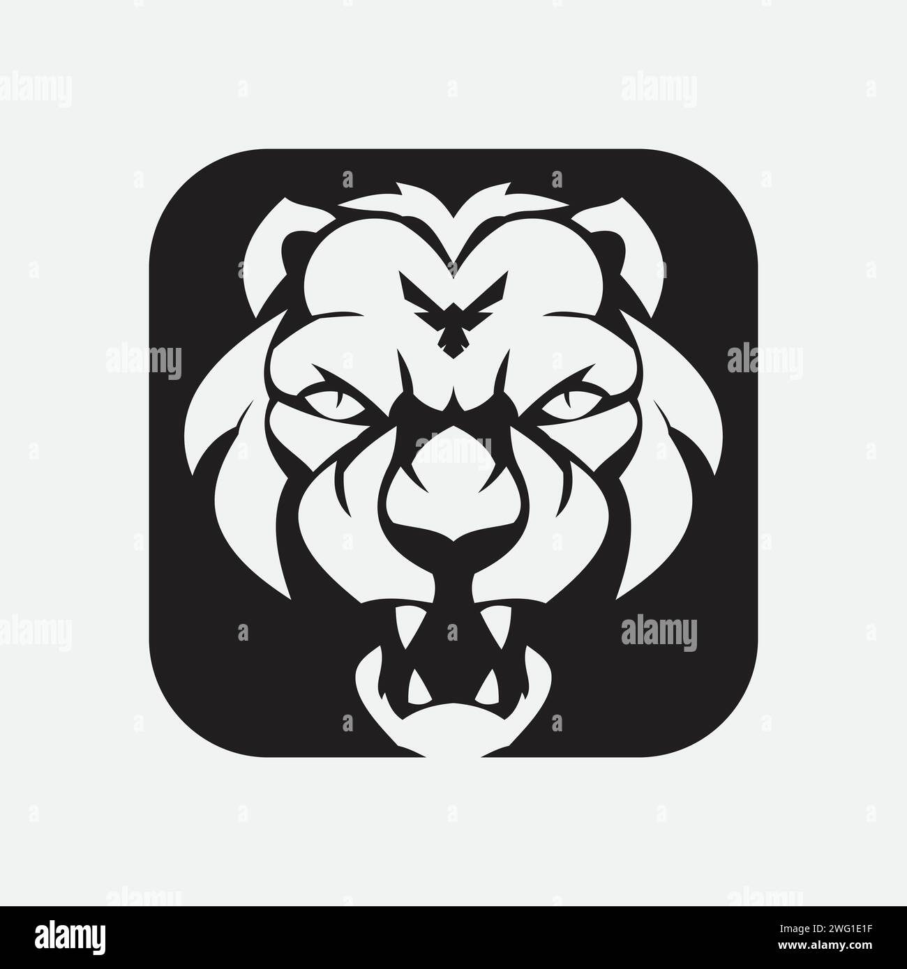 Lion vector logo concept illustration Stock Vector Image & Art - Alamy