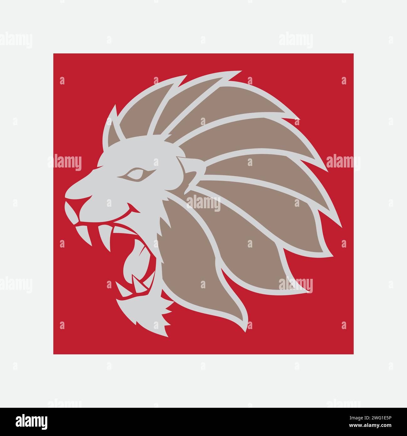Lion vector logo concept illustration Stock Vector Image & Art - Alamy