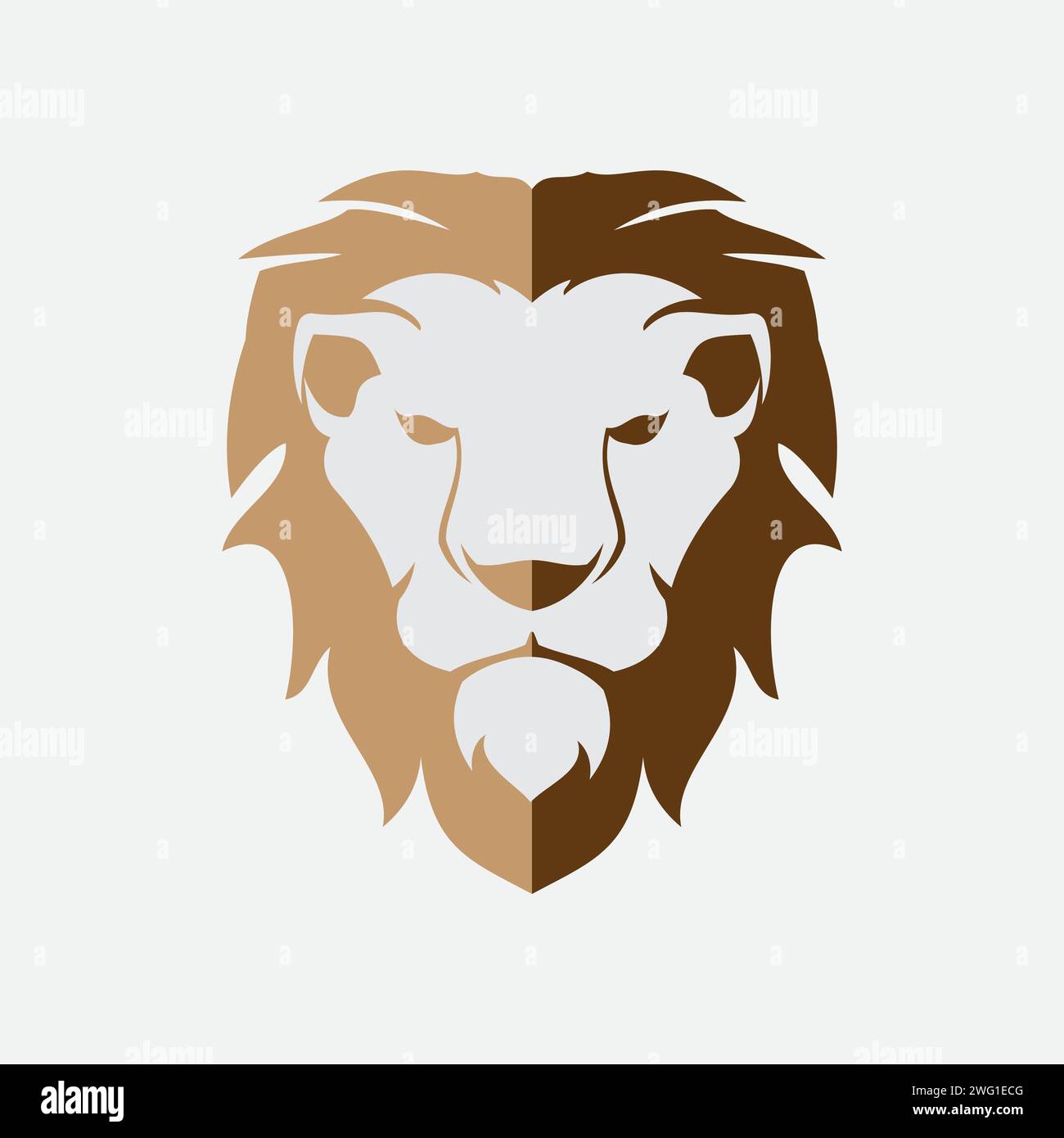 Lion vector logo concept illustration Stock Vector Image & Art - Alamy