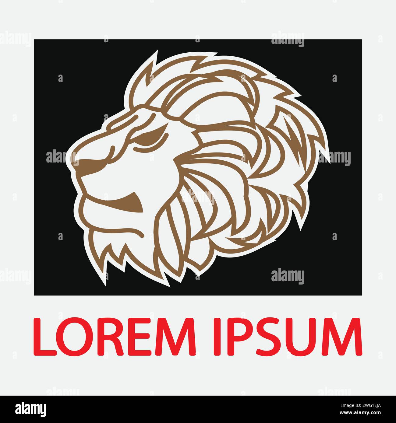 Lion vector logo concept illustration Stock Vector Image & Art - Alamy