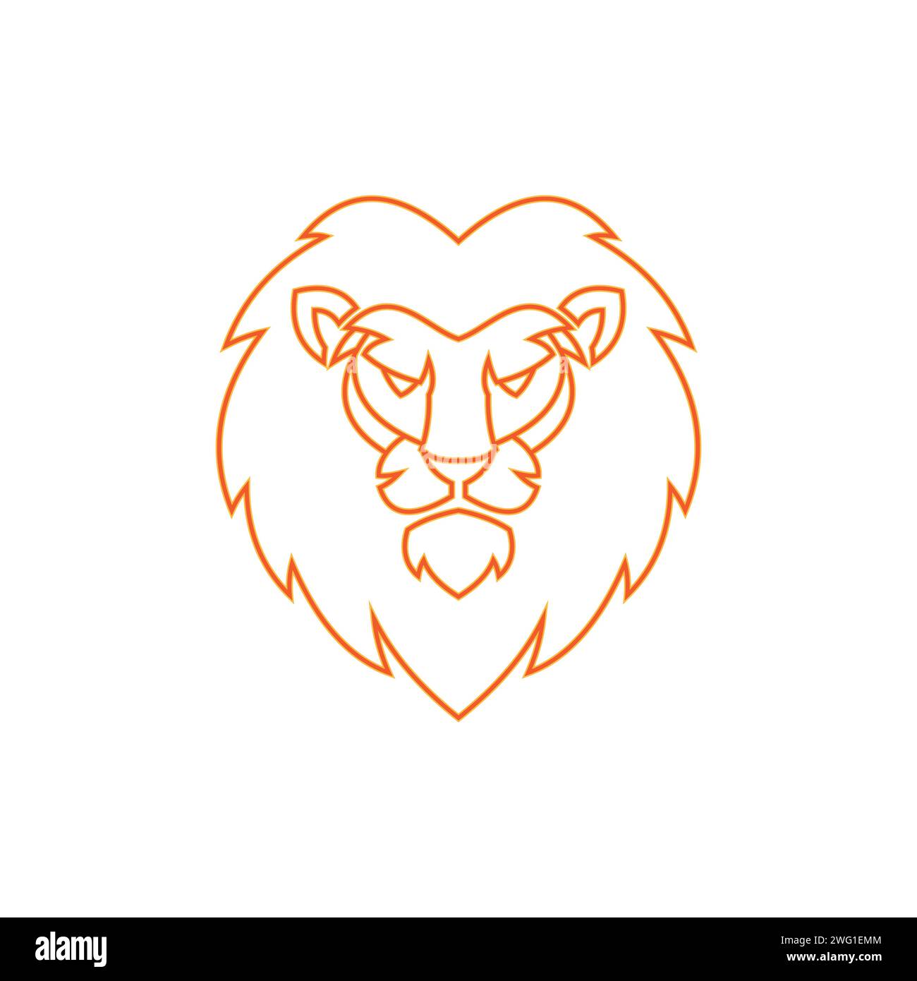 Lion vector logo concept illustration Stock Vector Image & Art - Alamy