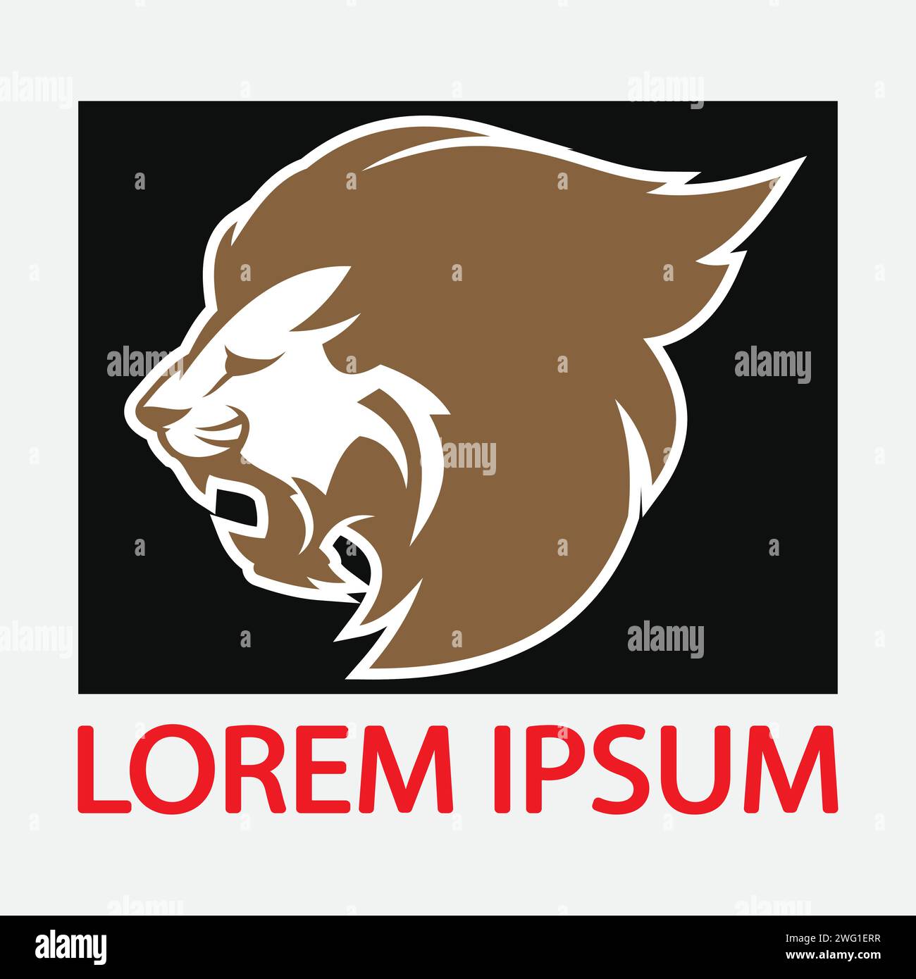 Lion vector logo concept illustration Stock Vector Image & Art - Alamy