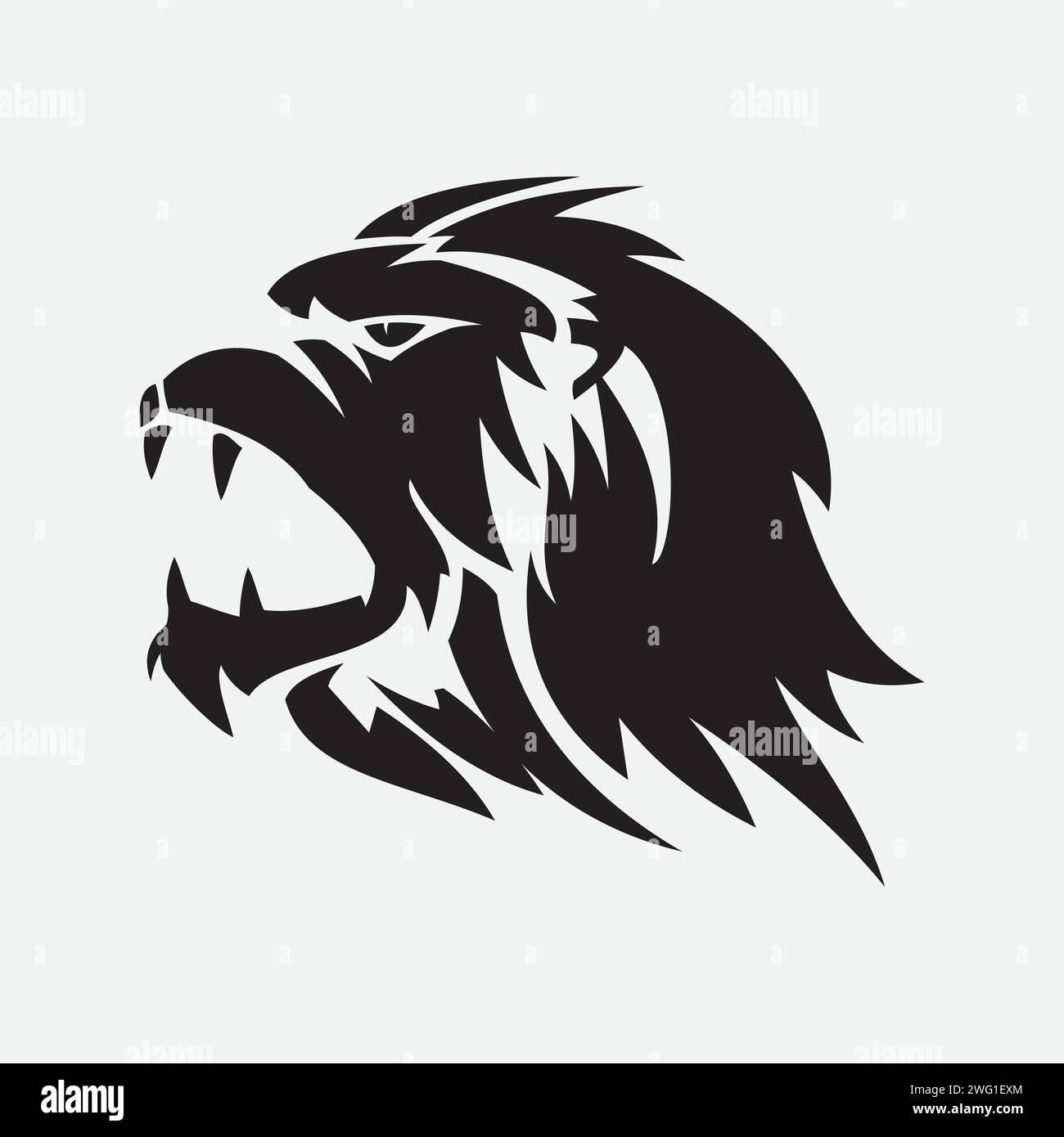Lion vector logo concept illustration Stock Vector Image & Art - Alamy