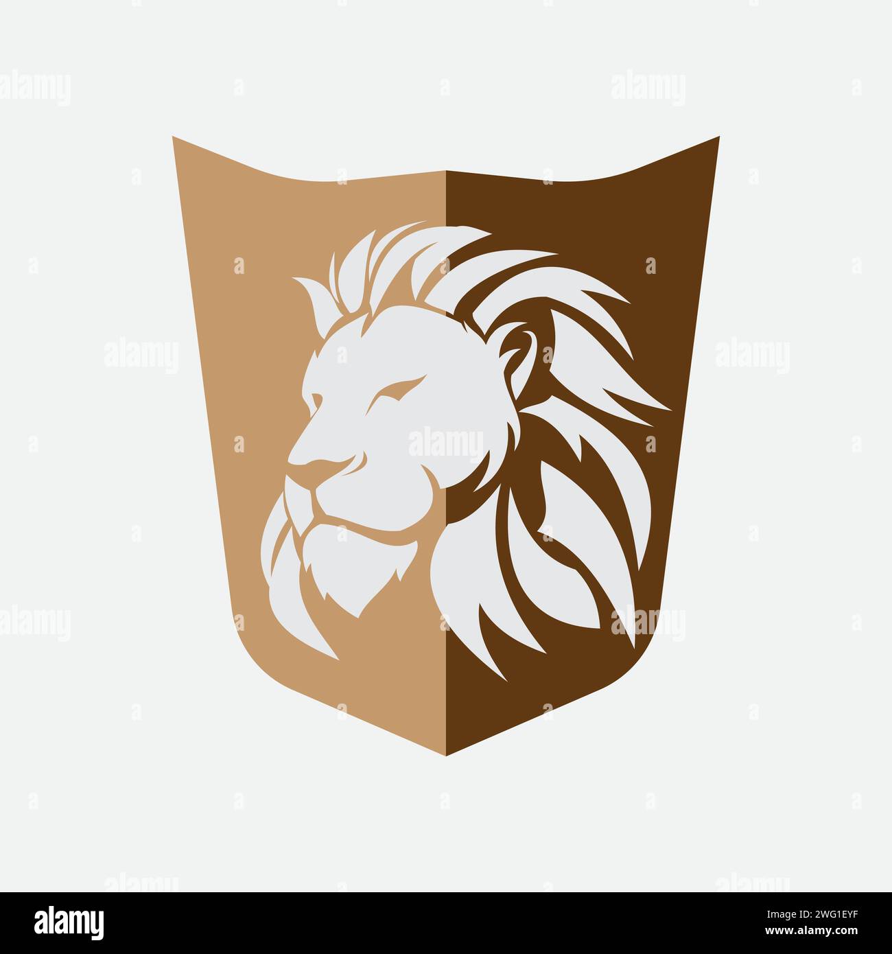 Lion vector logo concept illustration Stock Vector Image & Art - Alamy