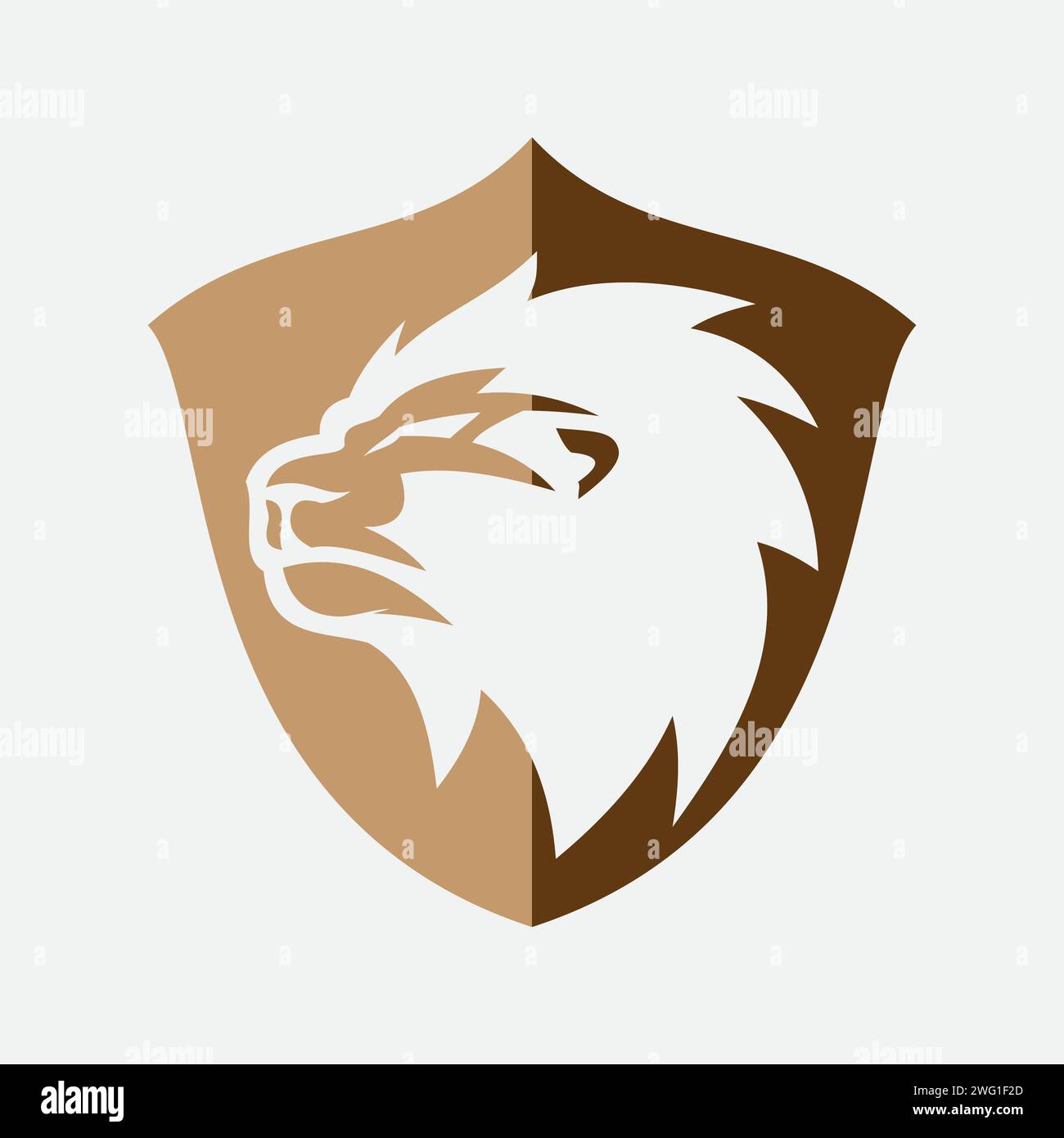 Lion vector logo concept illustration Stock Vector Image & Art - Alamy