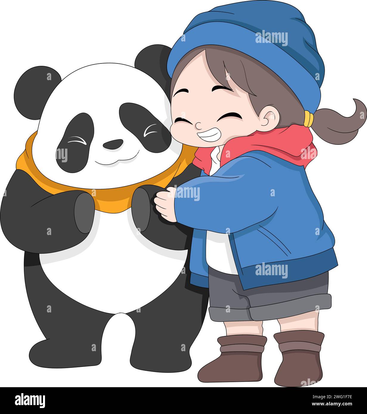 Hug each other illustration hi-res stock photography and images - Alamy