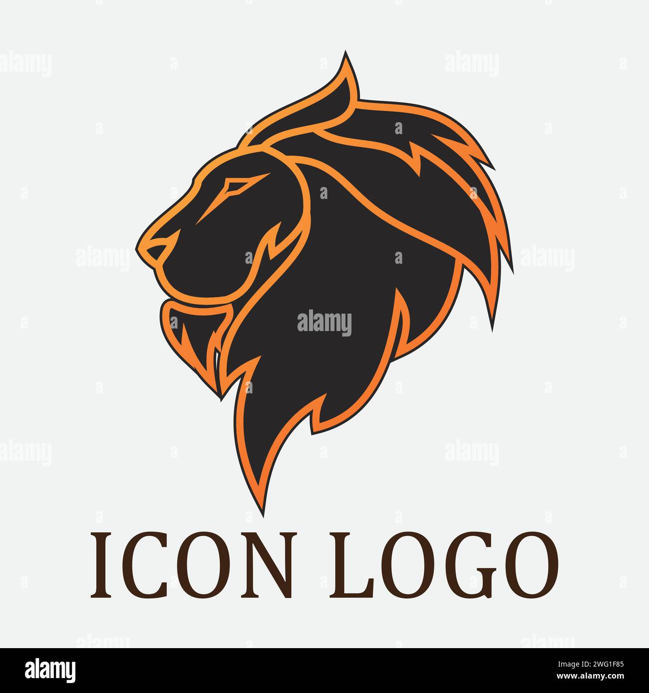 Lion vector logo concept illustration Stock Vector Image & Art - Alamy