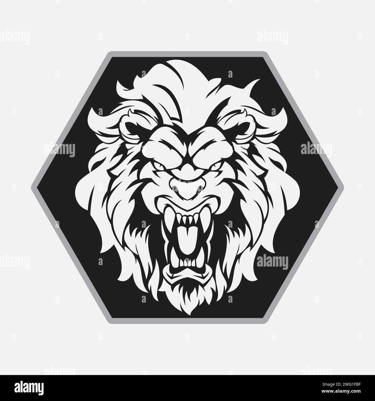 Lion vector logo concept illustration Stock Vector Image & Art - Alamy
