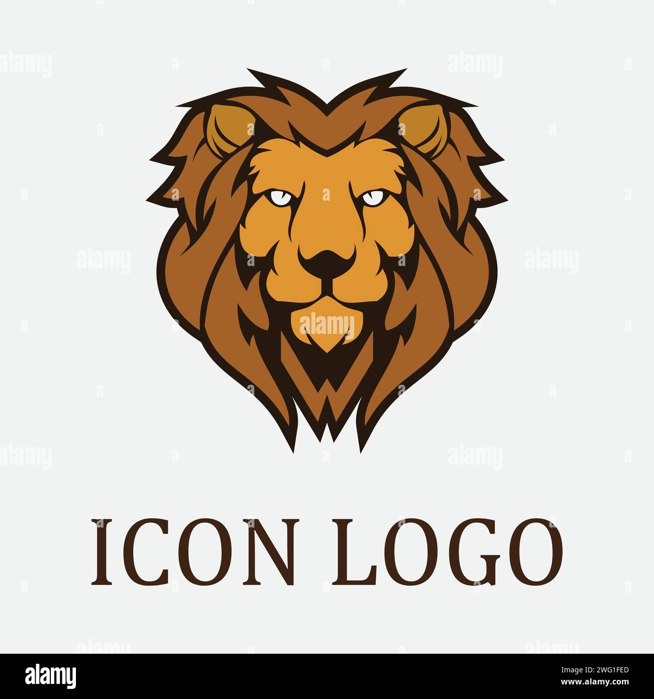 Lion vector logo concept illustration Stock Vector Image & Art - Alamy