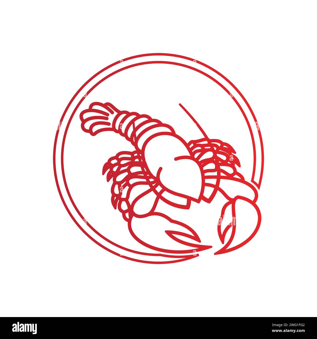 Lobster vector logo concept illustration Stock Vector Image & Art - Alamy