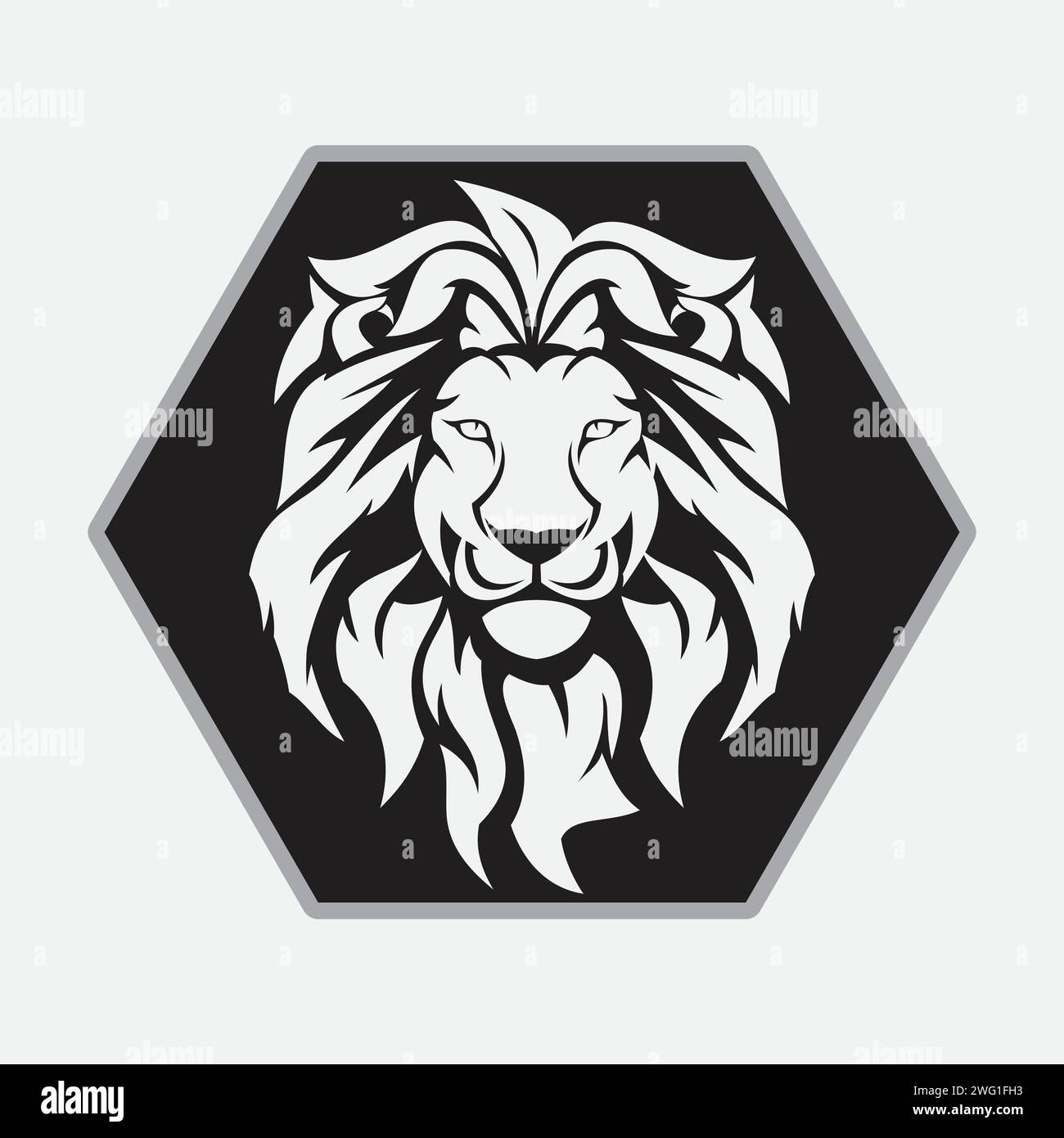 Lion vector logo concept illustration Stock Vector Image & Art - Alamy