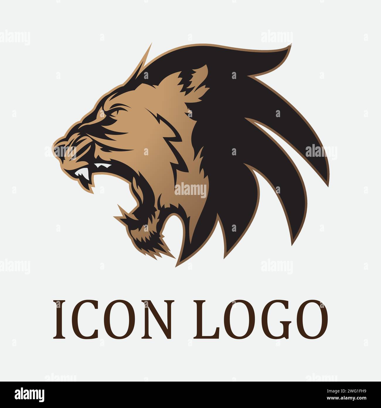 Lion vector logo concept illustration Stock Vector Image & Art - Alamy