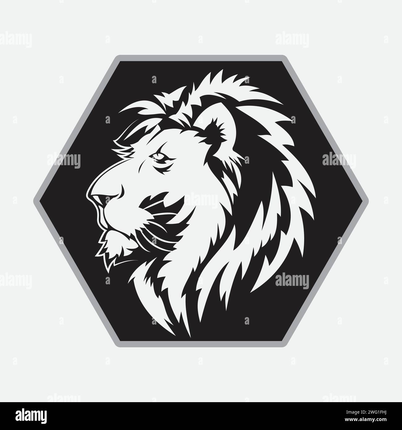 Lion vector logo concept illustration Stock Vector Image & Art - Alamy