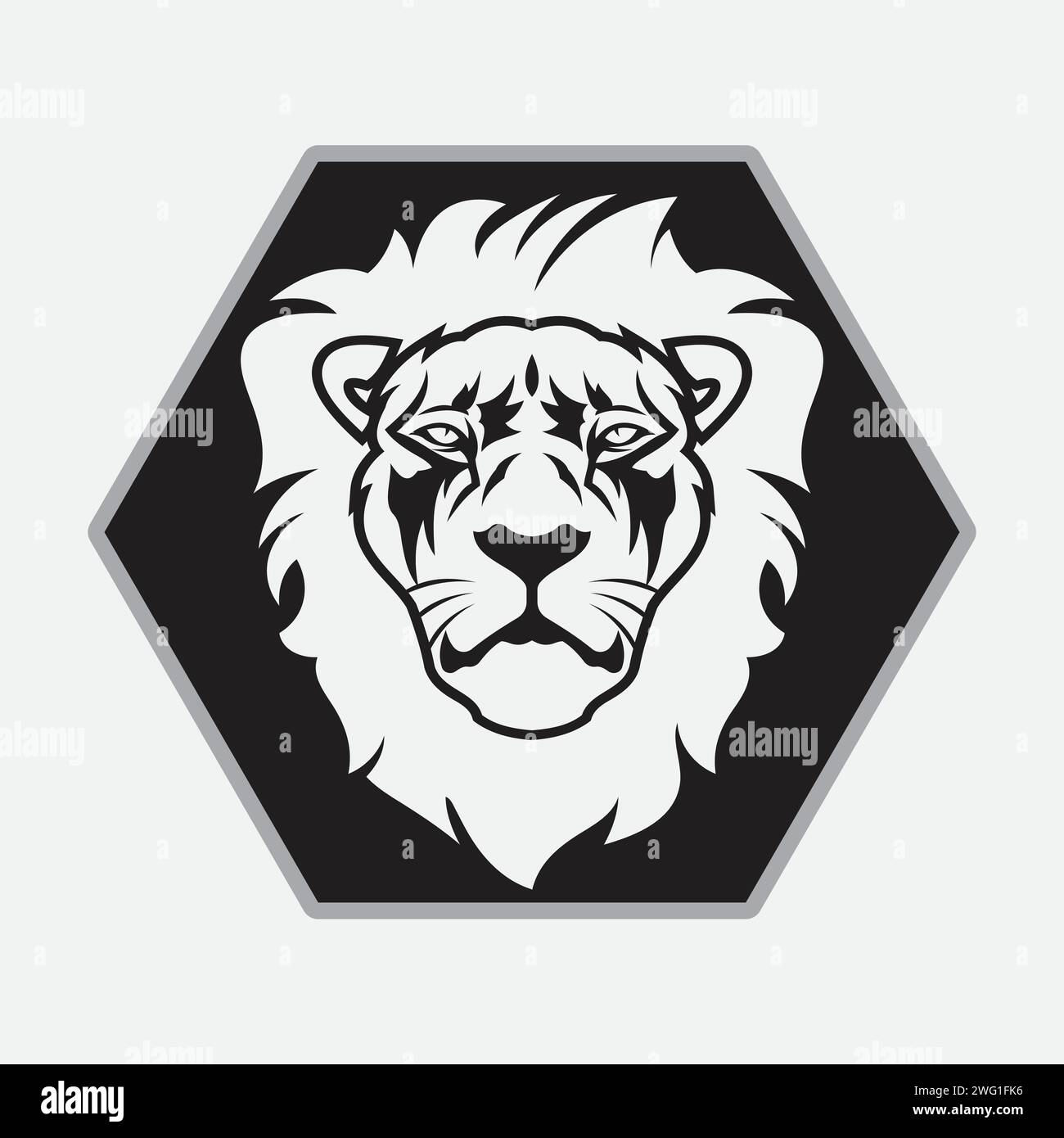 Lion vector logo concept illustration Stock Vector Image & Art - Alamy