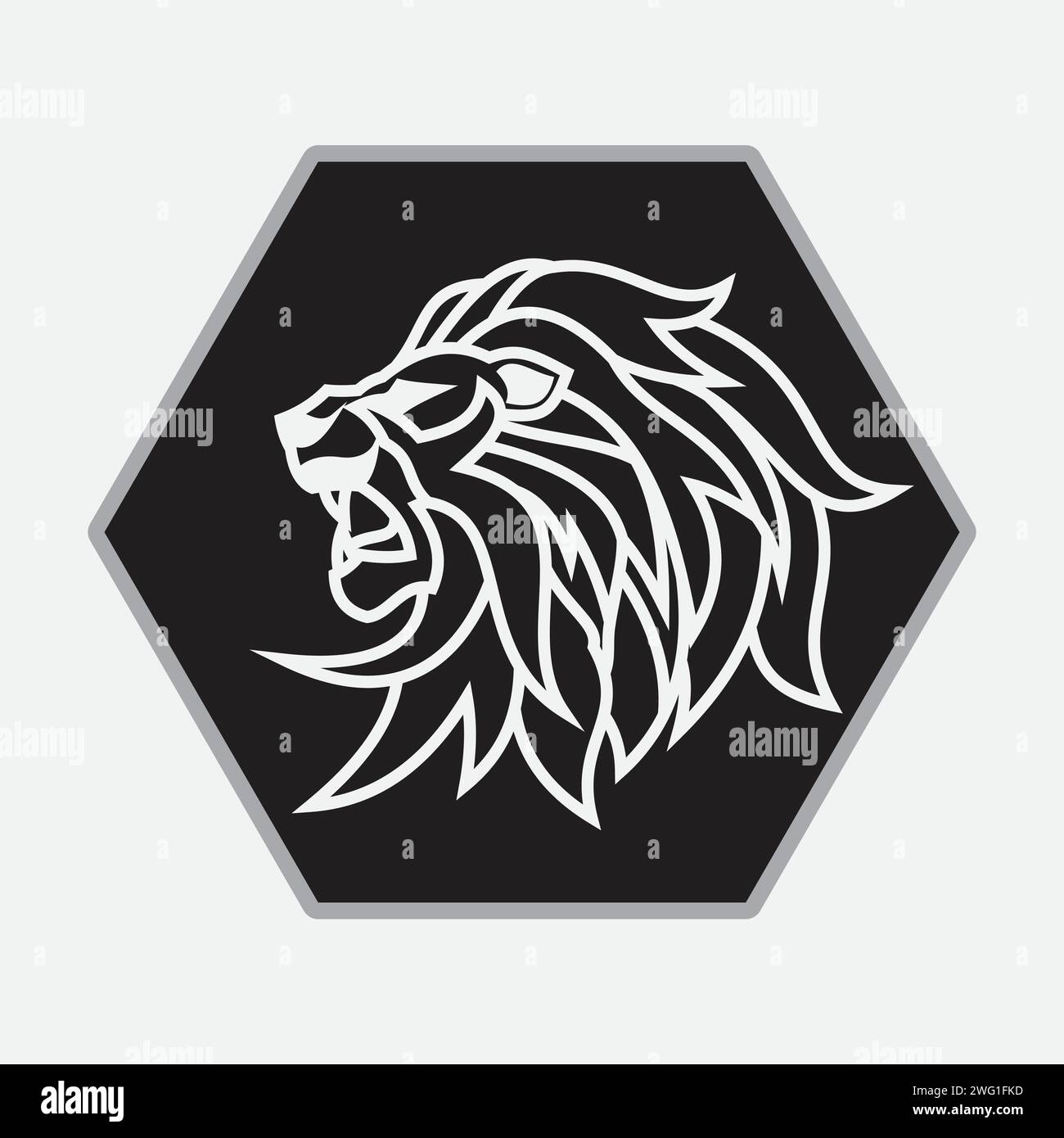 Lion vector logo concept illustration Stock Vector Image & Art - Alamy