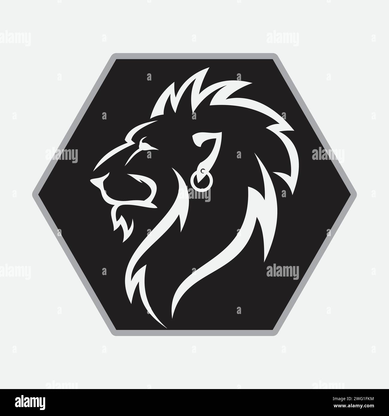Lion vector logo concept illustration Stock Vector Image & Art - Alamy