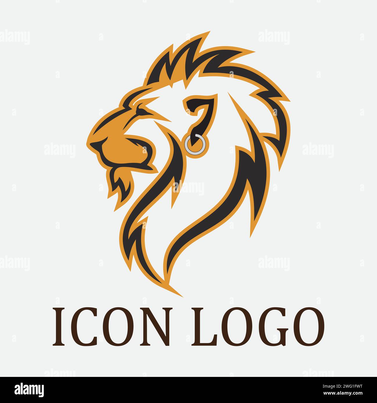Lion vector logo concept illustration Stock Vector Image & Art - Alamy