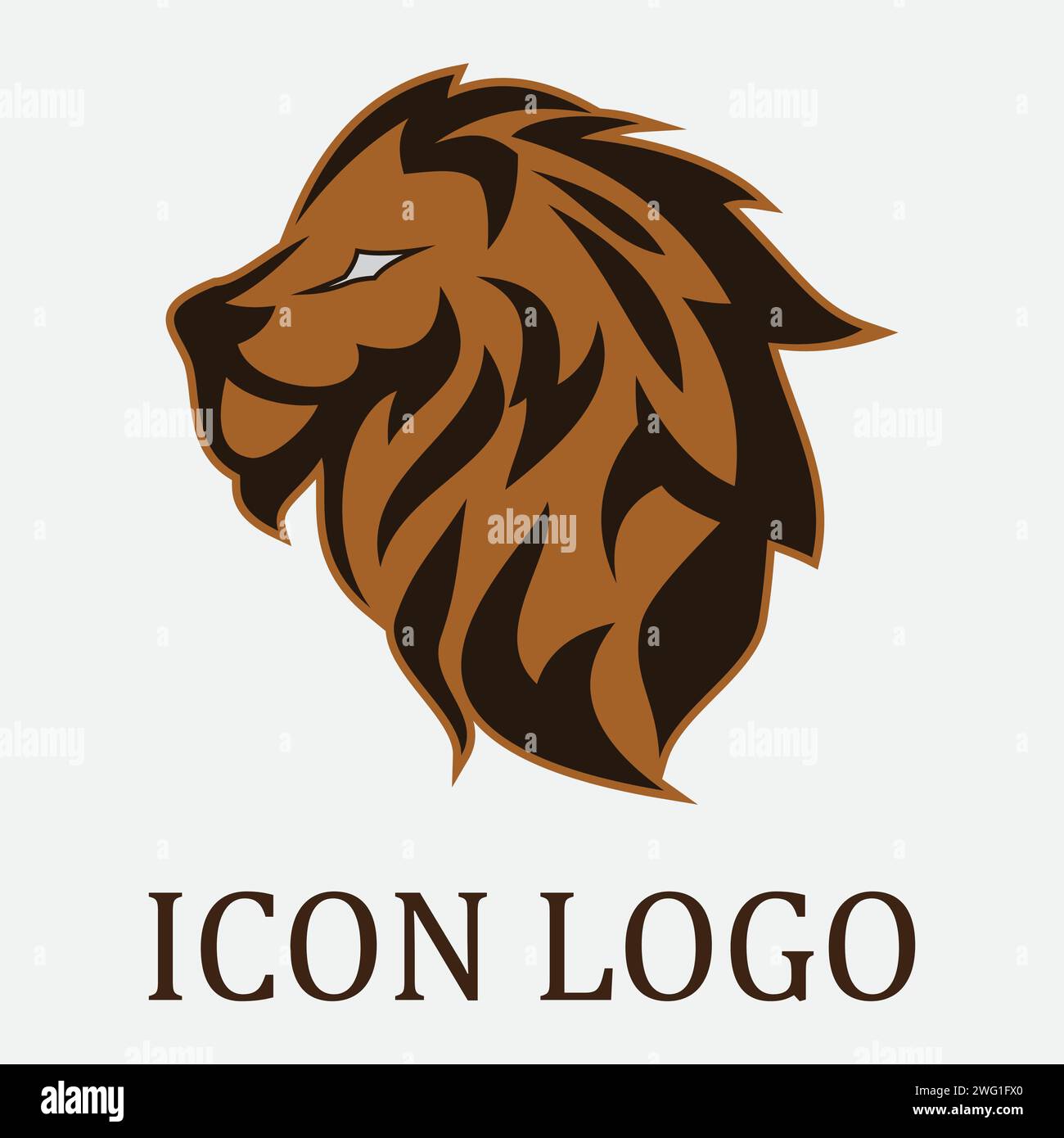 Lion vector logo concept illustration Stock Vector Image & Art - Alamy