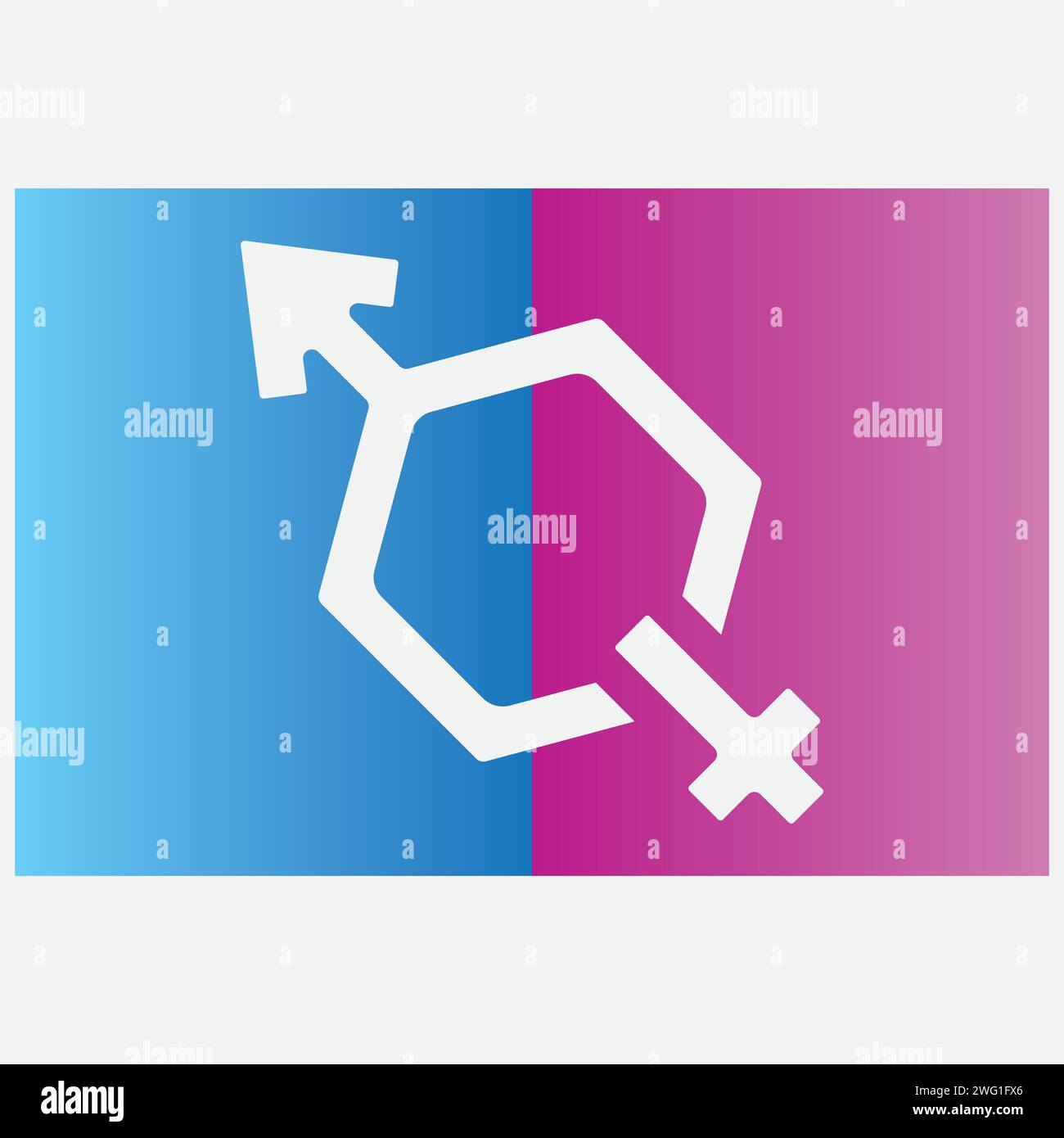 Gender symbol vector logo concept illustration Stock Vector Image & Art ...