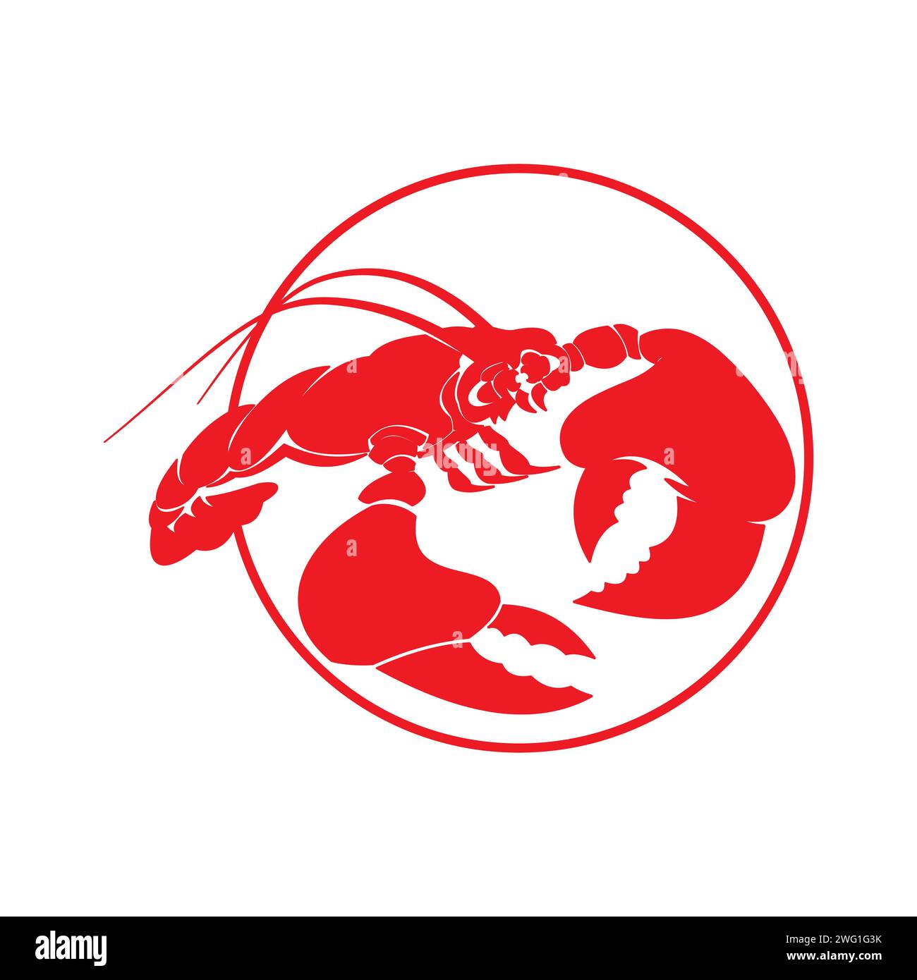 Lobster vector logo concept illustration Stock Vector Image & Art - Alamy