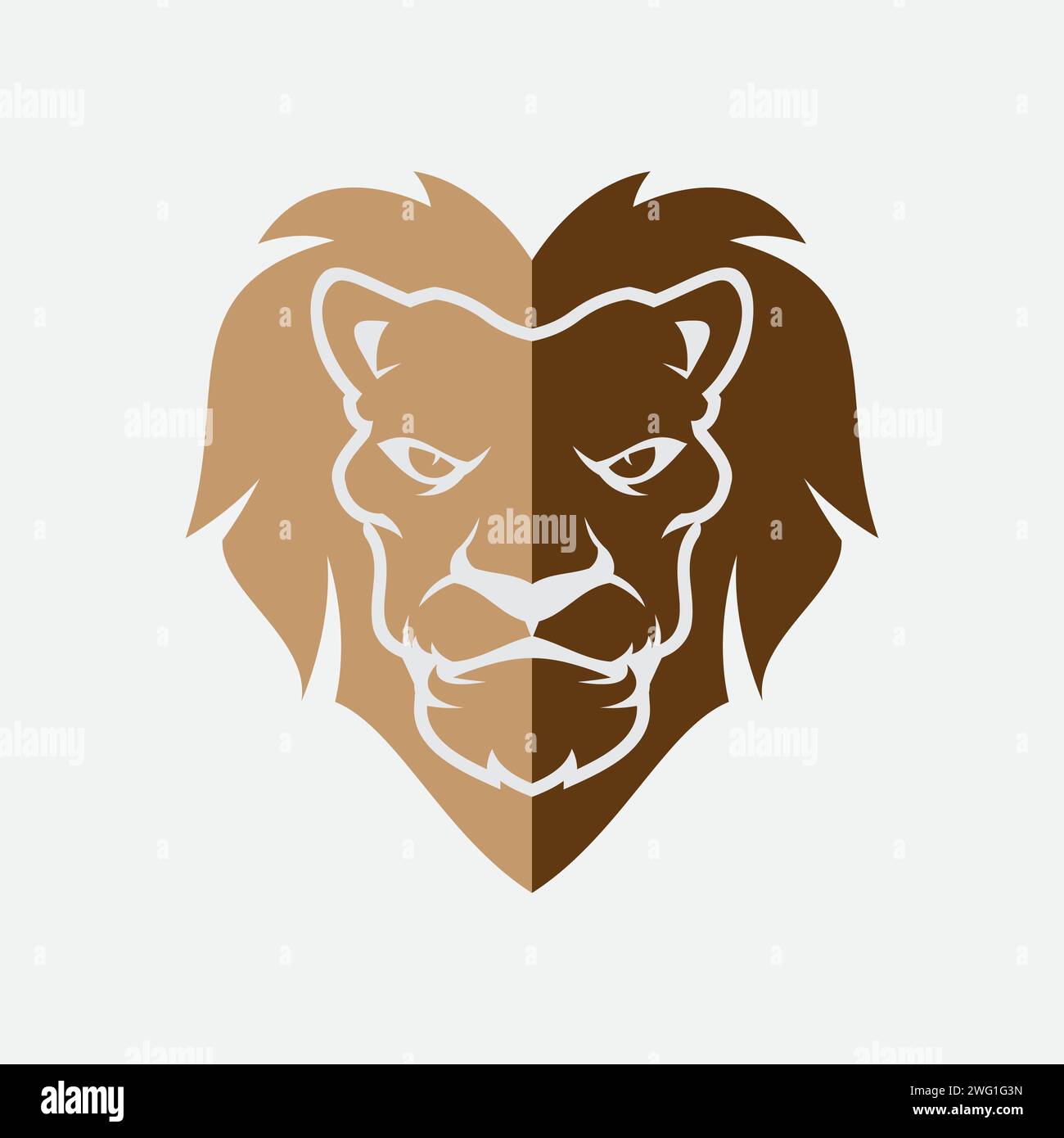 Lion vector logo concept illustration Stock Vector Image & Art - Alamy