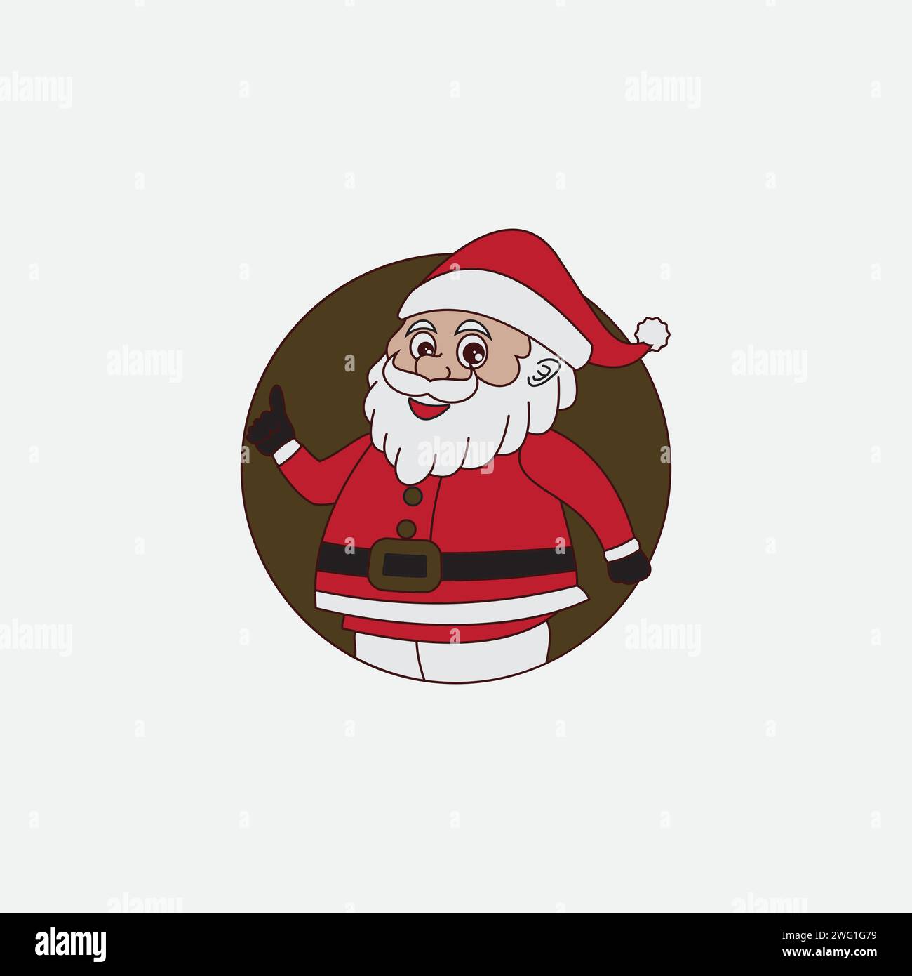 Vector santa claus logo concept illustration Stock Vector Image & Art ...