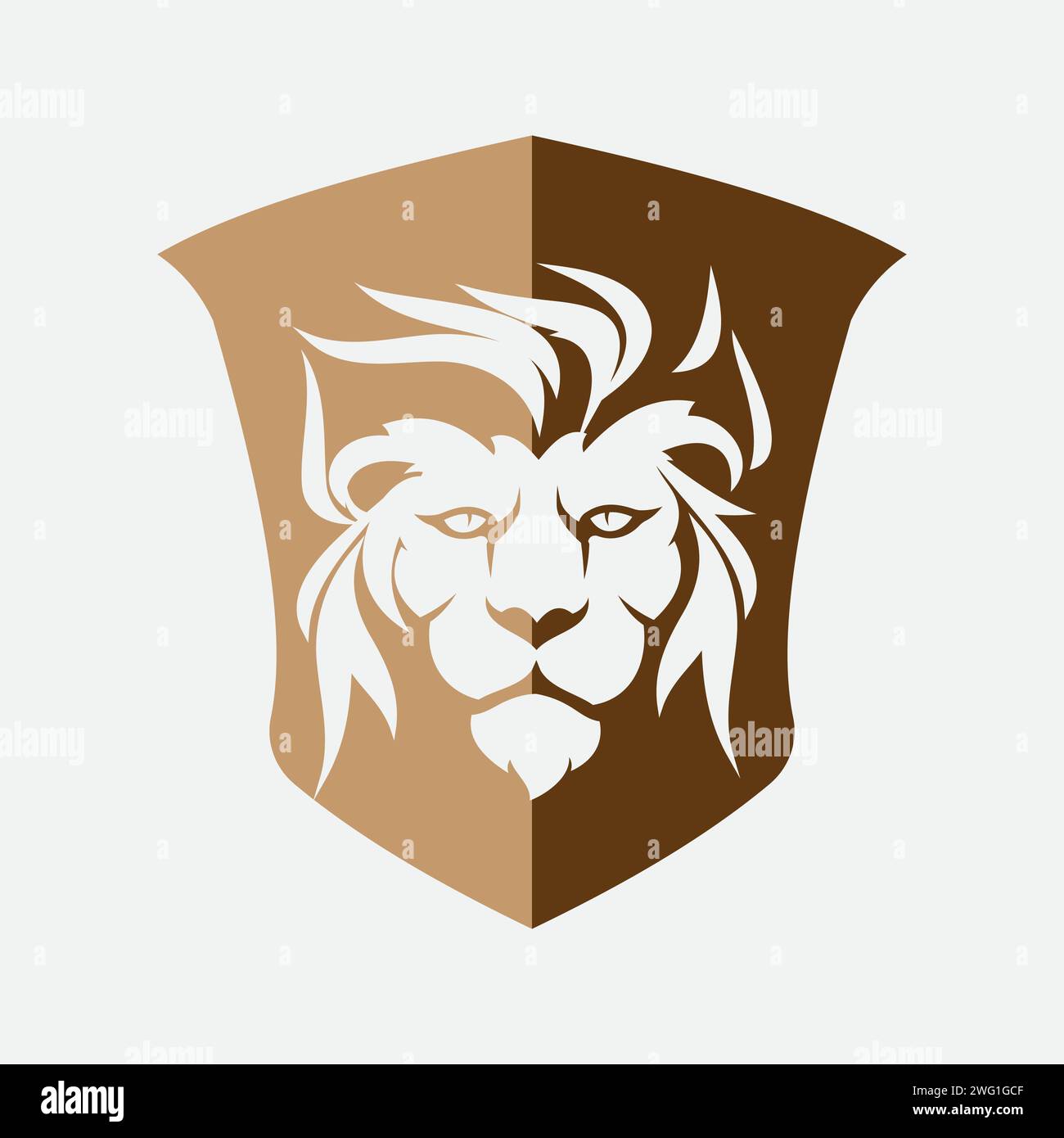 Lion vector logo concept illustration Stock Vector Image & Art - Alamy