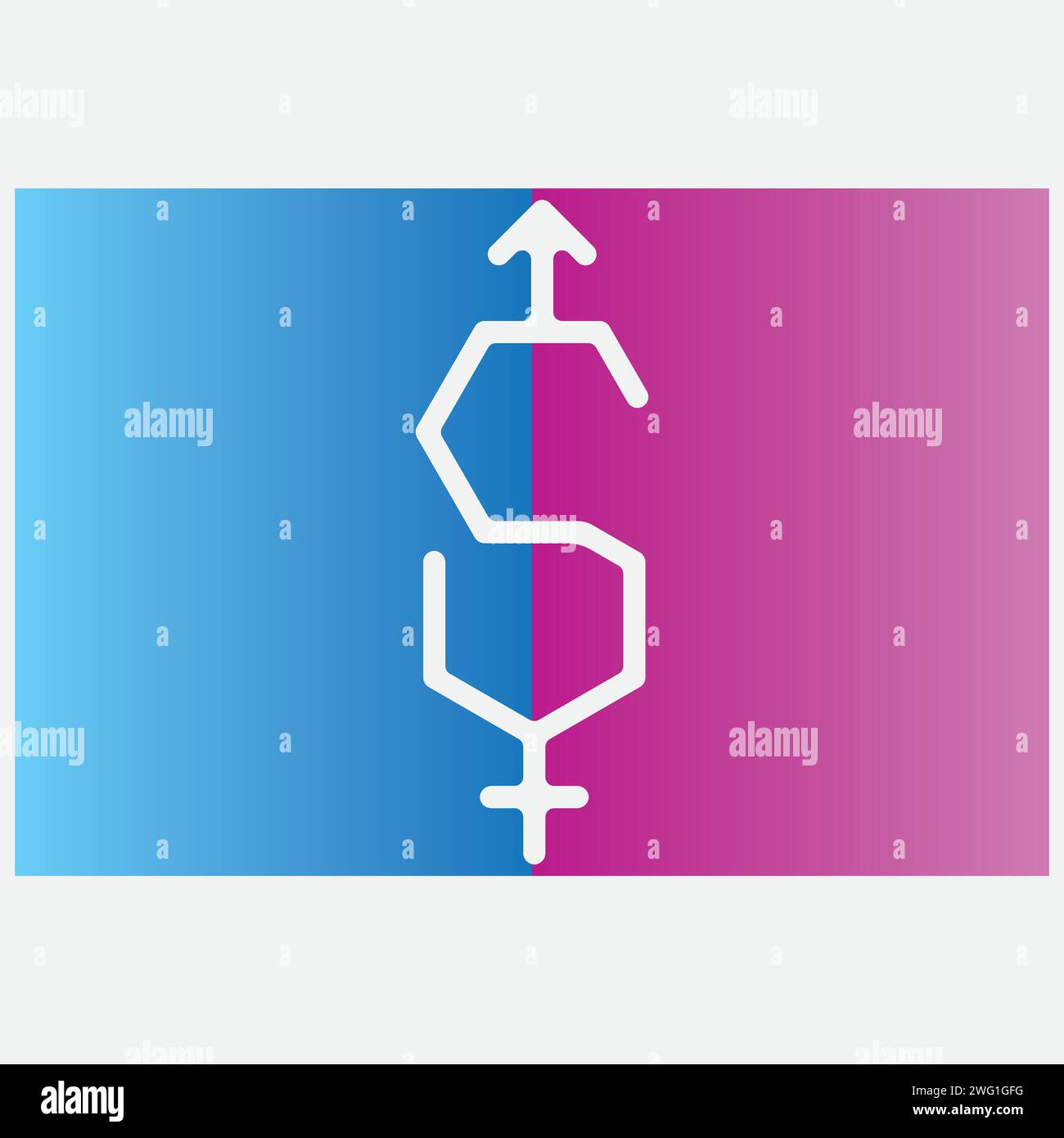 Gender symbol vector logo concept illustration Stock Vector Image & Art ...