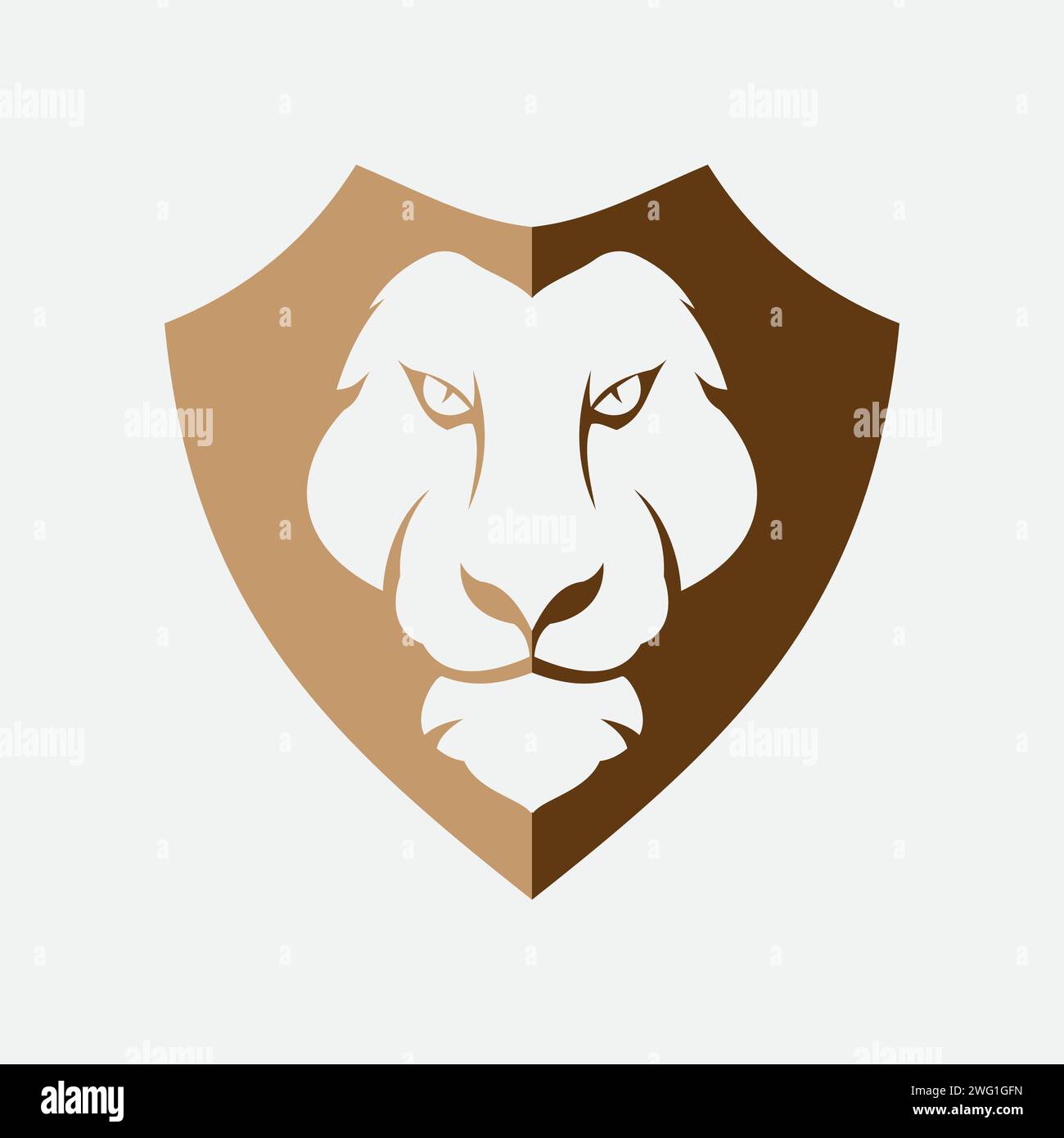 Lion vector logo concept illustration Stock Vector Image & Art - Alamy